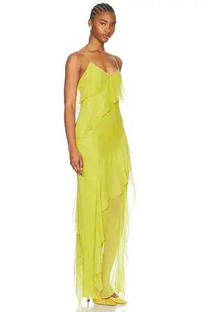 THE SEI Ruffle Bias Gown