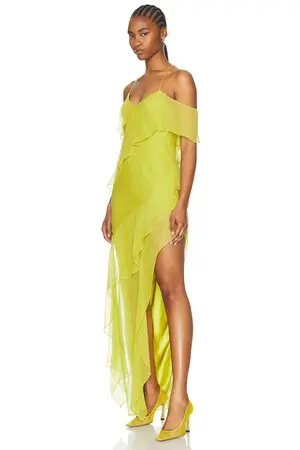 THE SEI Ruffle Bias Gown
