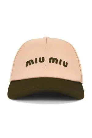 Miu Miu Baseball Hat Orchidea & Military