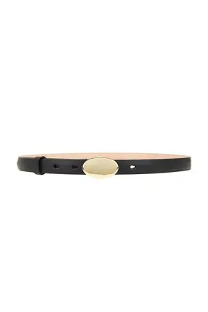 Jenni Kayne Leather Audrey Belt - Black & Brass
