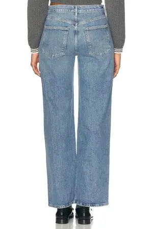 AGOLDE Harper Mid-rise Relaxed Straight Jeans - Flash