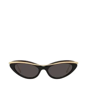 Loewe Cat Eye Sunglasses - Shiny Black & Smoke
