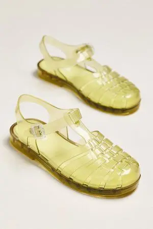 Melissa Possession Shimmer Jelly Flats - Green