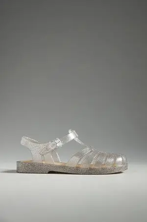 Melissa Possession Shimmer Jelly Flats - Neutral