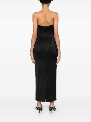 MONOT Satin Corset Maxi Dress