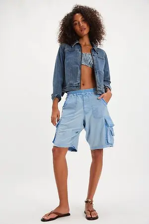 Free People Fp One Beck Shorts - Cornflower