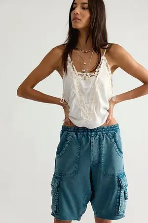 Free People Fp One Beck Shorts - Teal