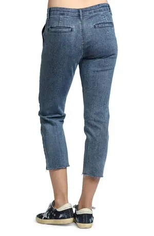 APNY Raw Hem Crop Trouser Jeans