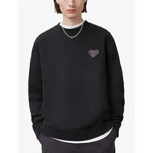 ALLSAINTS Lover Heart-patch Cotton Jumper