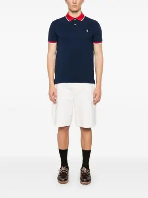 Polo Ralph Lauren Polo Pony-embroidered Polo Shirt - Blue