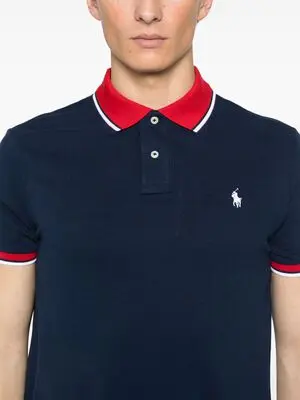 Polo Ralph Lauren Polo Pony-embroidered Polo Shirt - Blue