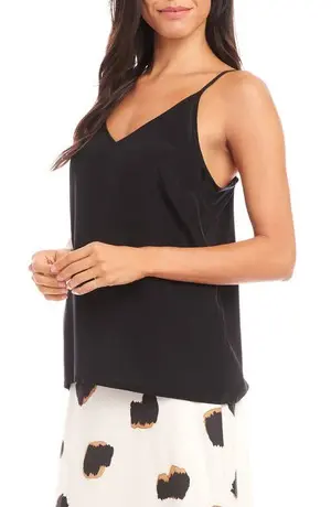 Fifteen Twenty Carys Silk Camisole - Black