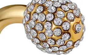 CHRISTINA CARUSO Pavé Ball Cuff Bracelet