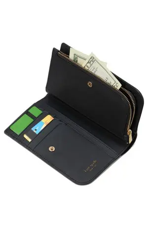 Kate Spade New York Medium Devin Saffiano Leather Zip Wallet