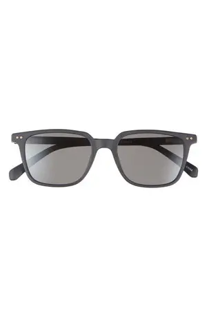 Eyebobs Eyebobs C Suite 50mm Polarized Square Sunglasses Matte Black