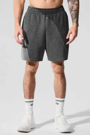 Alo Yoga 7" Make Waves Short - Dark Heather Grey Tonal