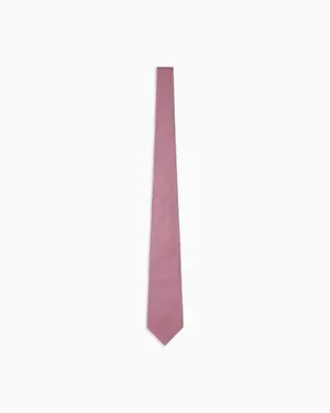 Giorgio Armani Jacquard Silk Neck Tie Pink