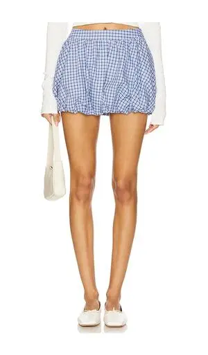 LOVERS AND FRIENDS Brynn Mini Skirt - Blue Plaid