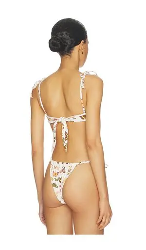 MONTCE Tori Ties Bandeau Bikini Top - Monarch