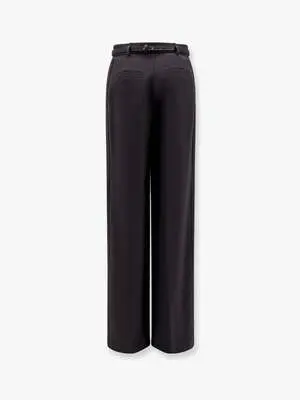 Elisabetta Franchi Tuxedo Trousers With Belt And Enamelled Detail