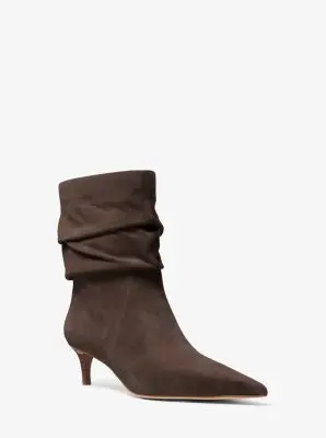 Michael Kors Dawn Suede Ankle Boots - Brown