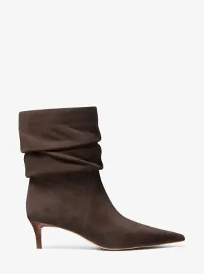 Michael Kors Dawn Suede Ankle Boots - Brown