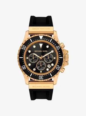 Michael Kors Oversized Everest Chronograph Watch - Black