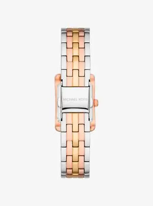 Michael Kors Mini Monroe Pavé Tri-tone Watch