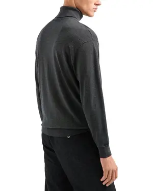 Emporio Armani Pinstriped Turtleneck Sweater