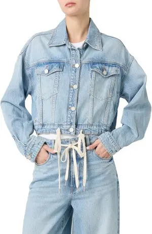 Blanknyc Crop Denim Trucker Jacket