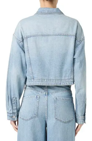 Blanknyc Crop Denim Trucker Jacket