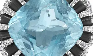 MINDI MOND Aquamarine & Diamond Statement Ring