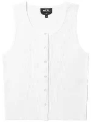 A.p.c. Button-down Tank Top