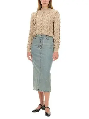 Moschino Cotton Skirt - Denim