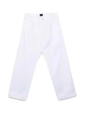 FAY Fabric Pants - White