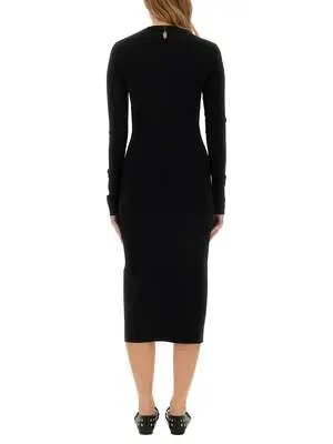 Stella McCartney Slim-fit Midi Dress With Slit