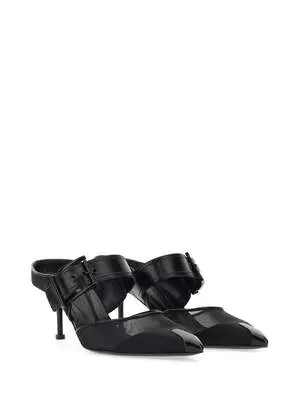 Alexander McQueen Buckled Stiletto Heel Sandals