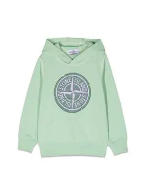 Stone Island Hooded Sweatshirt - Green