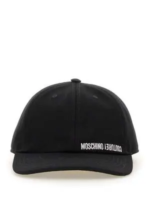 Moschino Cotton Baseball Cap - Black