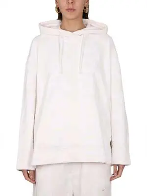 Marc Jacobs Monogram Hooded Sweatshirt - White