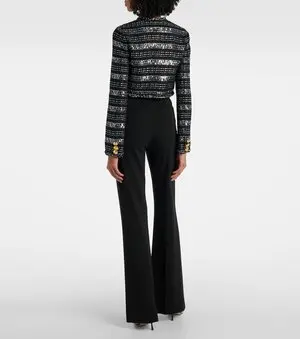 Giambattista Valli Cropped Lamé Jacket