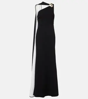 Roland Mouret Asymmetric Caped Gown
