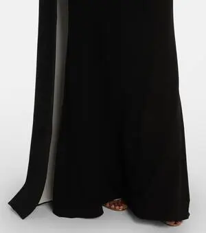 Roland Mouret Asymmetric Caped Gown