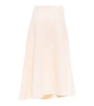 JIL SANDER High-rise Virgin Wool Midi Skirt
