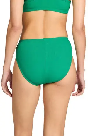 Robin Piccone Amy High Waist Bikini Bottom - Emerald