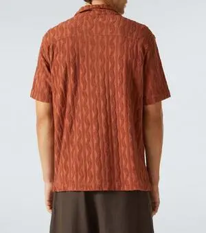 Frescobol Carioca Roberto Cotton Bowling Shirt - Brown