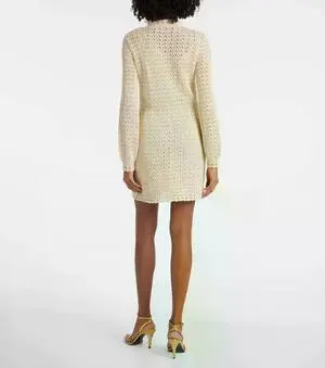 Valentino Garavani Open-knit Cotton Minidress