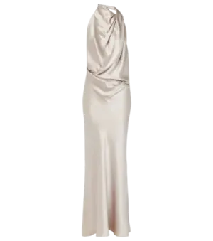 THE SEI Draped Silk Gown