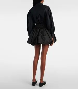Simone Rocha Gathered Taffeta Miniskirt