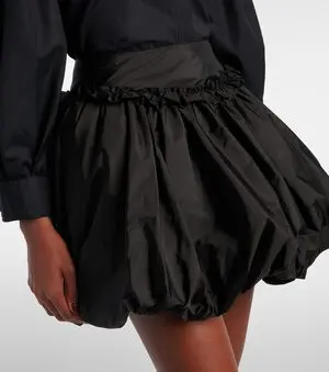 Simone Rocha Gathered Taffeta Miniskirt